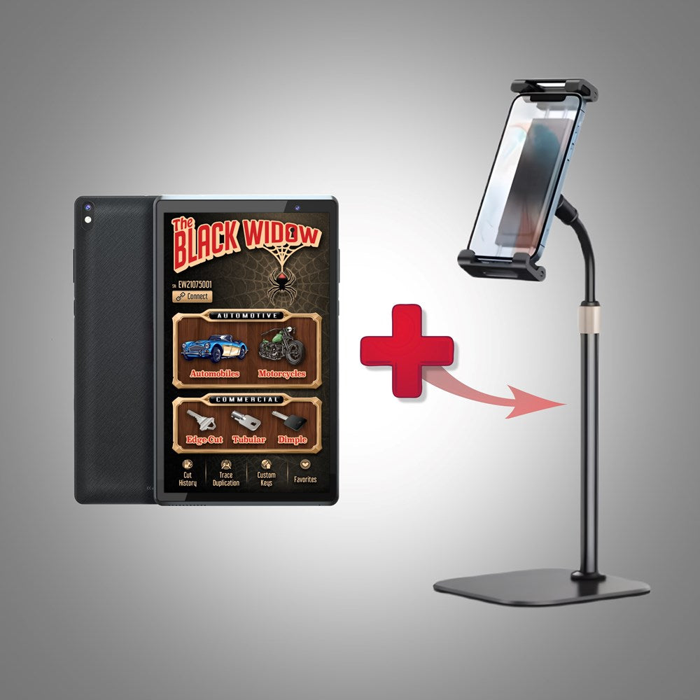 The Black Widow—Premium Android Tablet and Articulating Stand Bundle ...