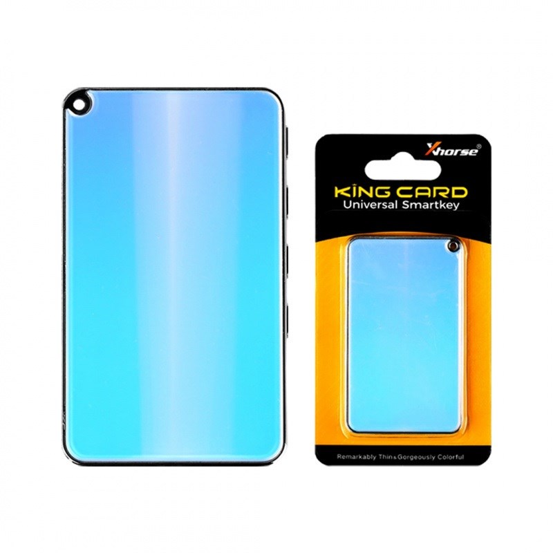 Universal 4-Button Smart Remote King Card Style in Sky Blue [10-Pack ...